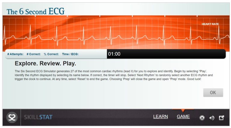 SIMULADOR ELECTROCARDIOGRAMAS SKILLSTAT GRATUITO: A PRACTICAR ...